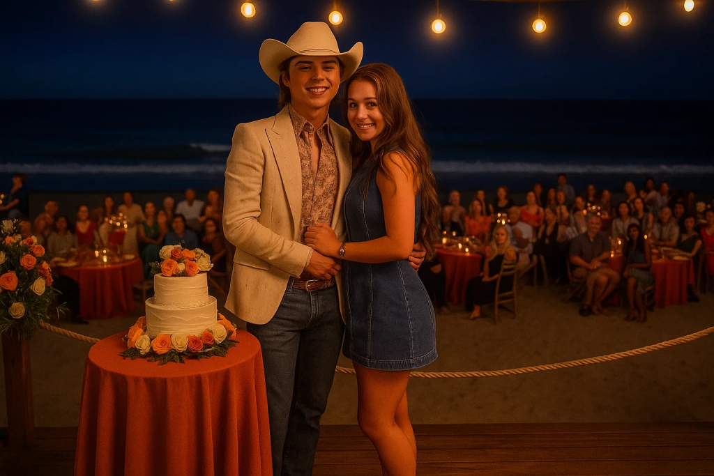 At a Small Beach Party in the Bahamas, Brooklyn Bourque Sang a Duet with John Foster for the ...