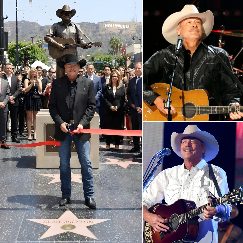 Alan Jackson Immortalized in Bronze: A Historic First on the Hollywood ...